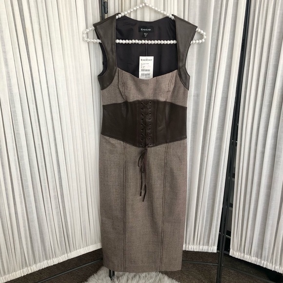 bebe | Dresses | 448nwt Bebe Tweed Corset Dress | Poshmark